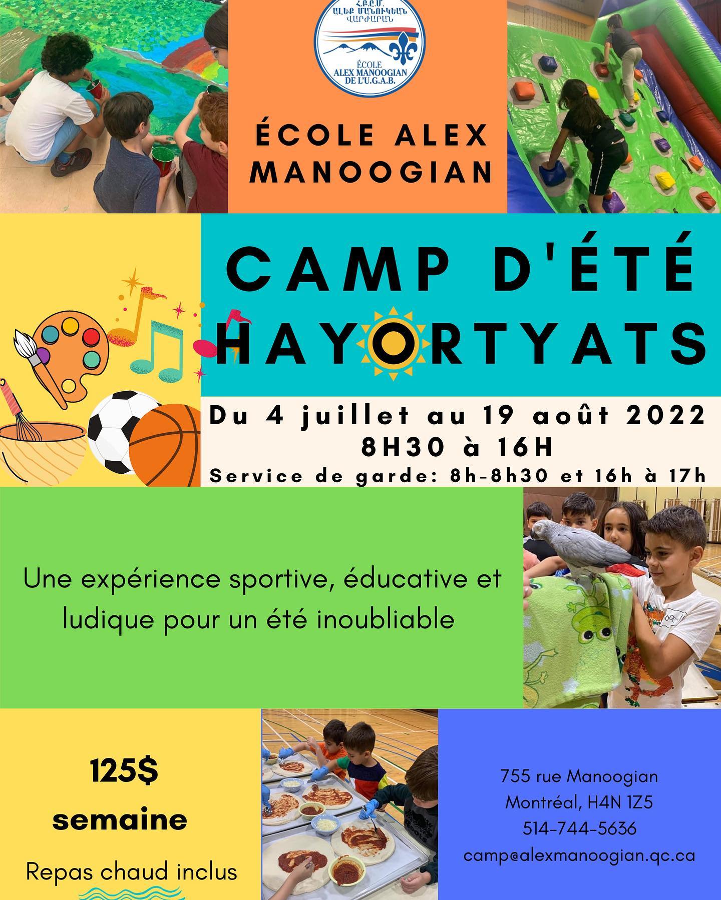 Page d'accueil officielle - École Alex Manoogian de l'U.G.A.B